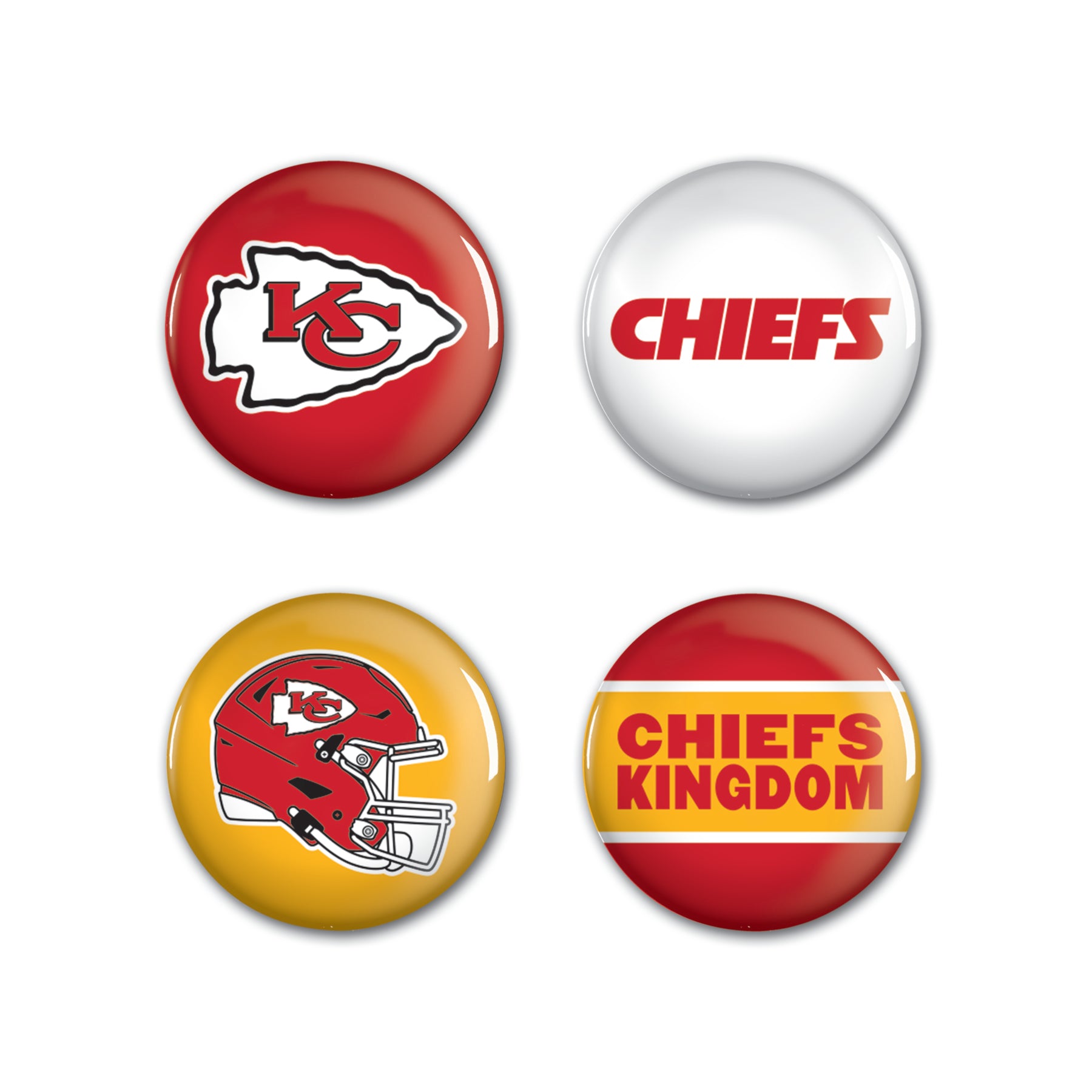 Kansas City Chiefs Button Pack – Noggin Boss
